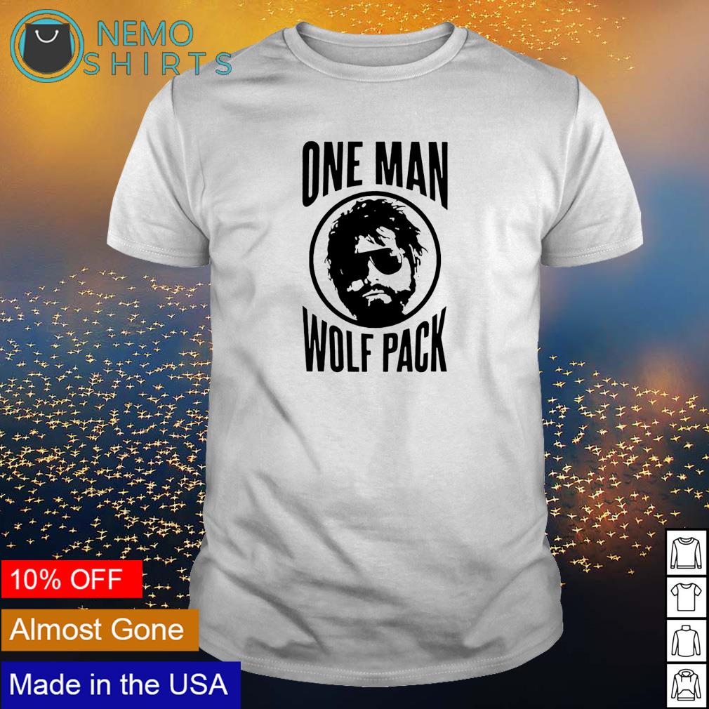 One Man Wolf Pack Logo The Hangover One Man Wolf Pack Vintage Shirt,