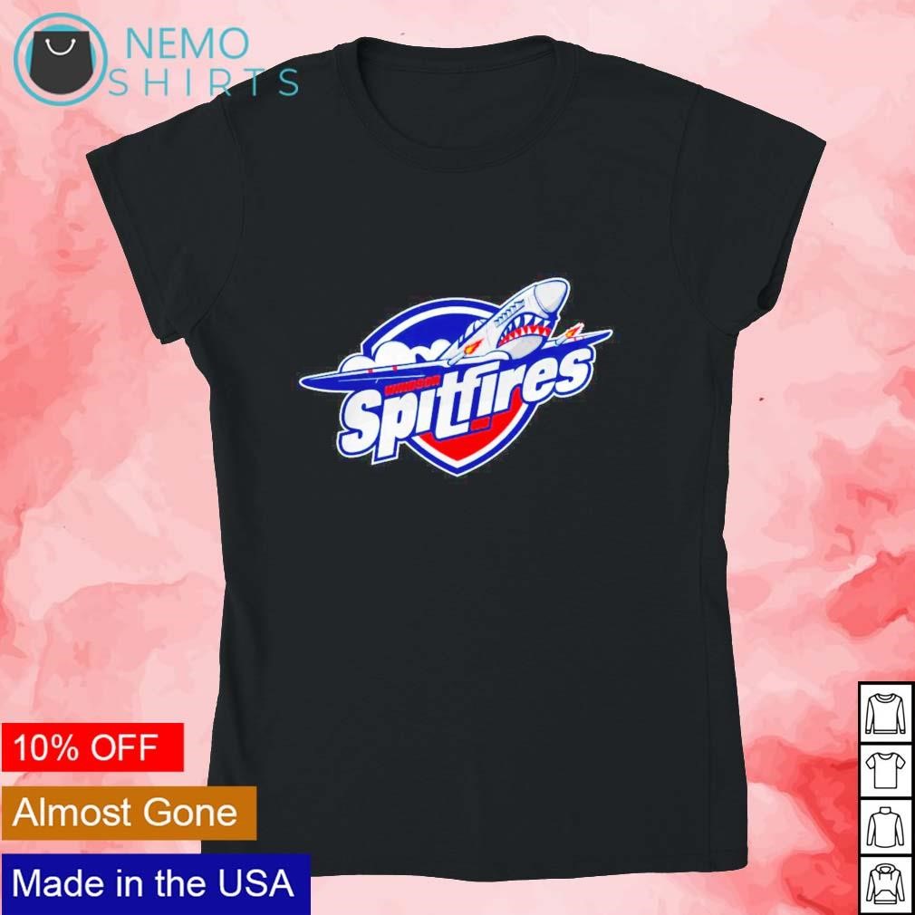 Windsor Spitfires Logo WINDSOR SPITFIRES OFFICIAL USED GAME PUCK