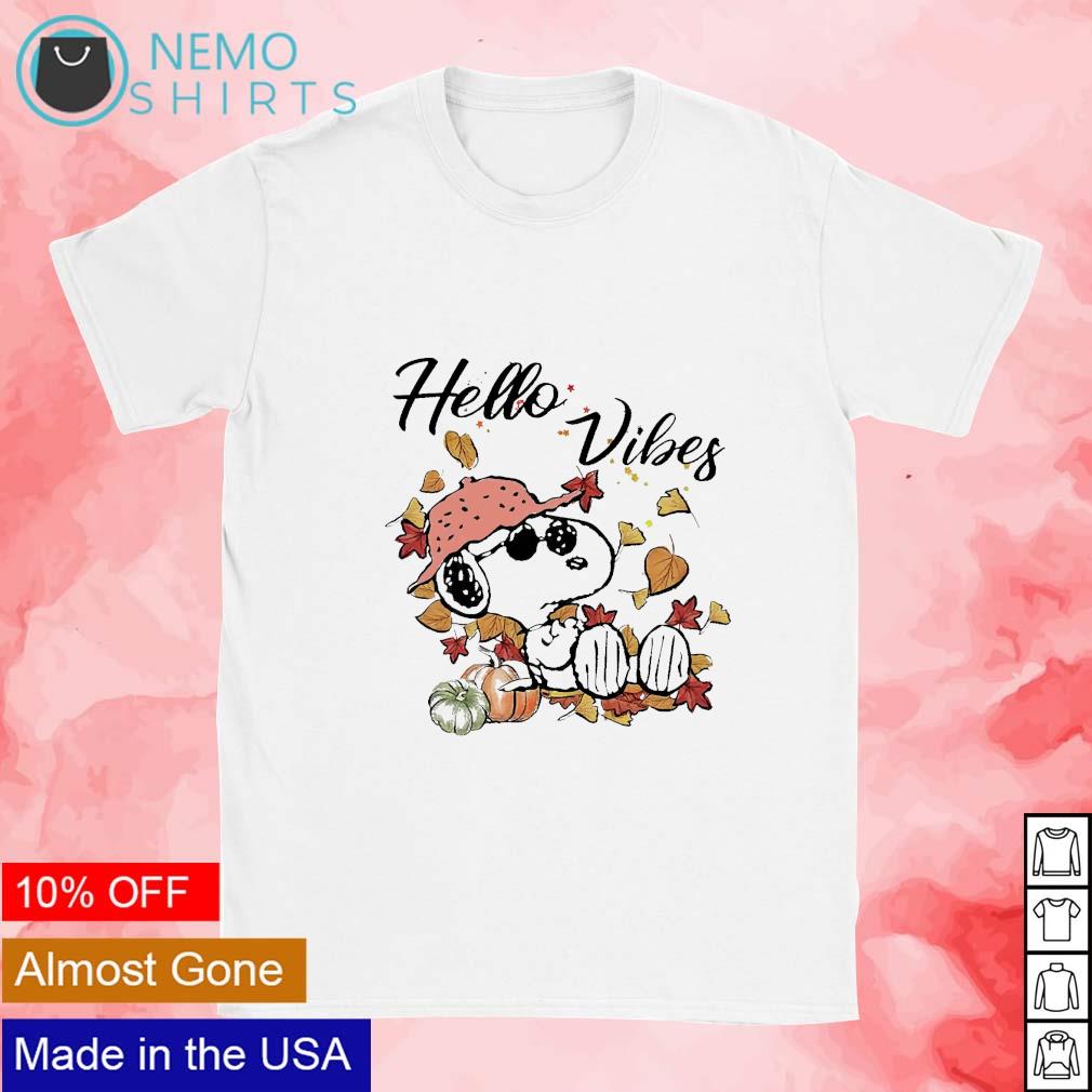 Snoopy Hello Autumn Snoopy Driving Vintage Car Hello Fall T Shirt